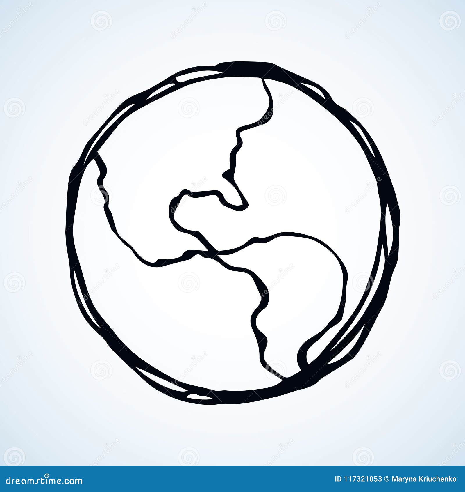 Planet. Vector drawing stock vector. Illustration of abstract - 117321053