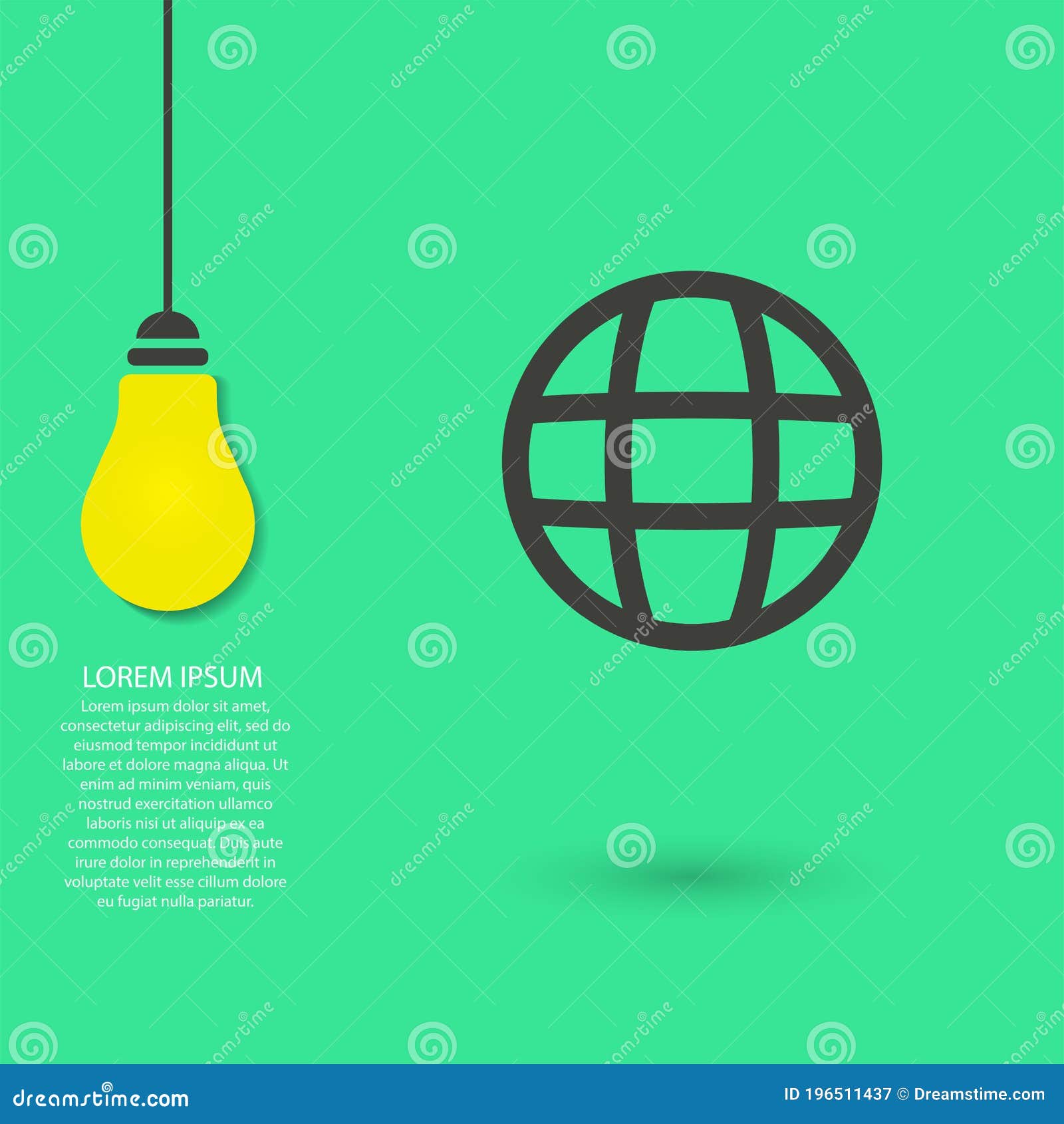 Planet Vector Icon , Lorem Ipsum Flat Design Stock Illustration ...