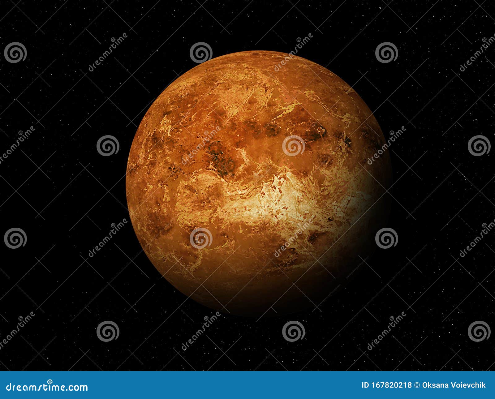 Planet Venus 3d