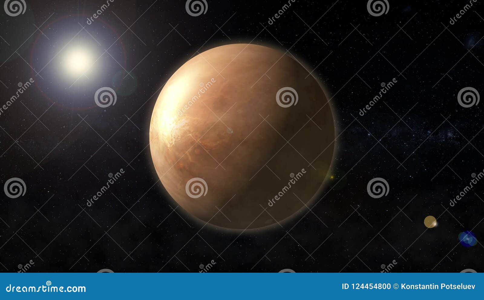 The Planet of the Venus Rotates in Space Stock Footage - Video of ...