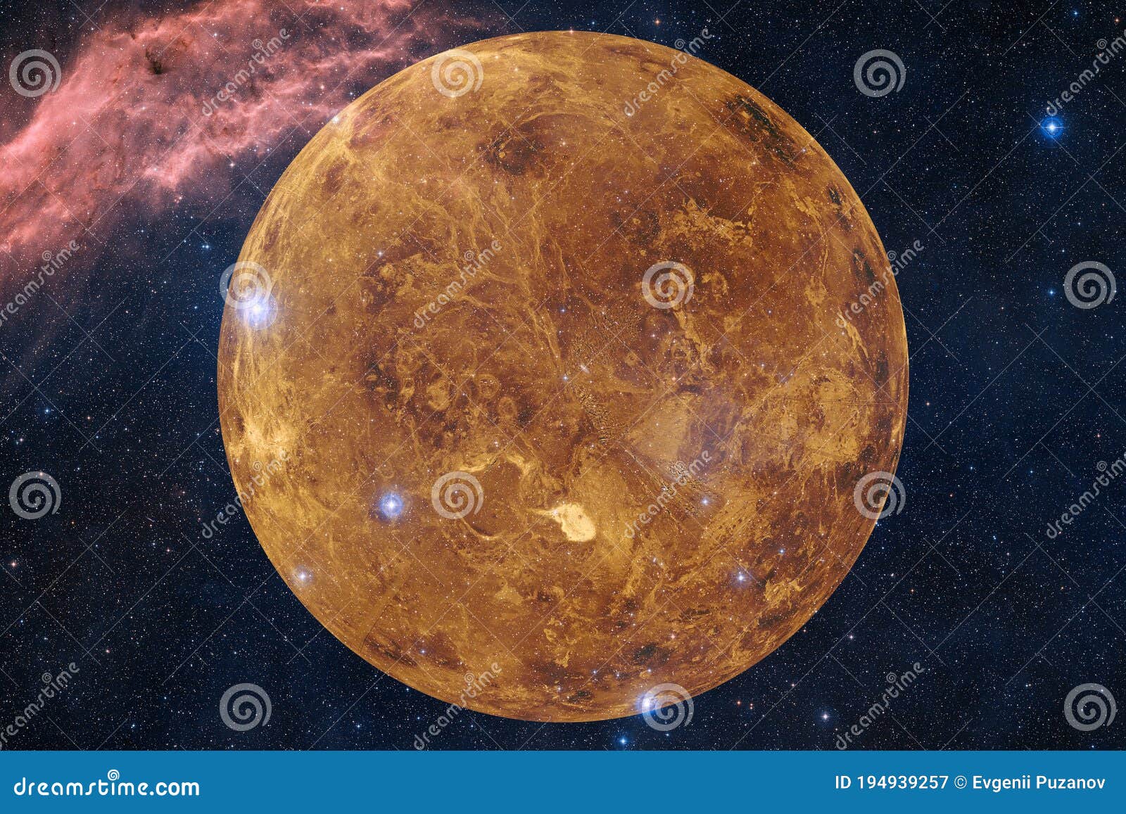 Planet Venus. Solar System. Elements of this Image Furnished by NASA ...
