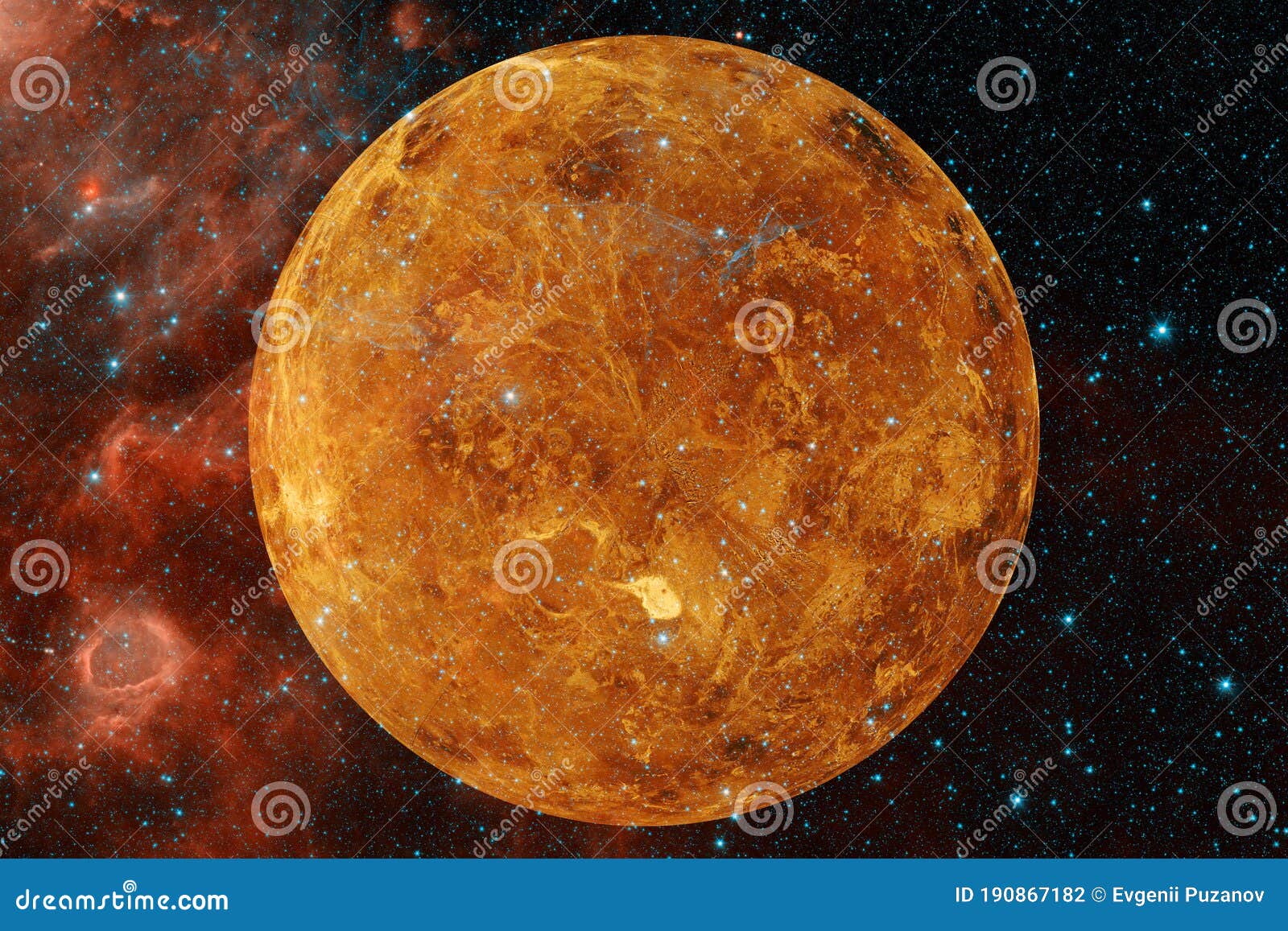 Planet Venus. Solar System. Elements of this Image Furnished by NASA ...