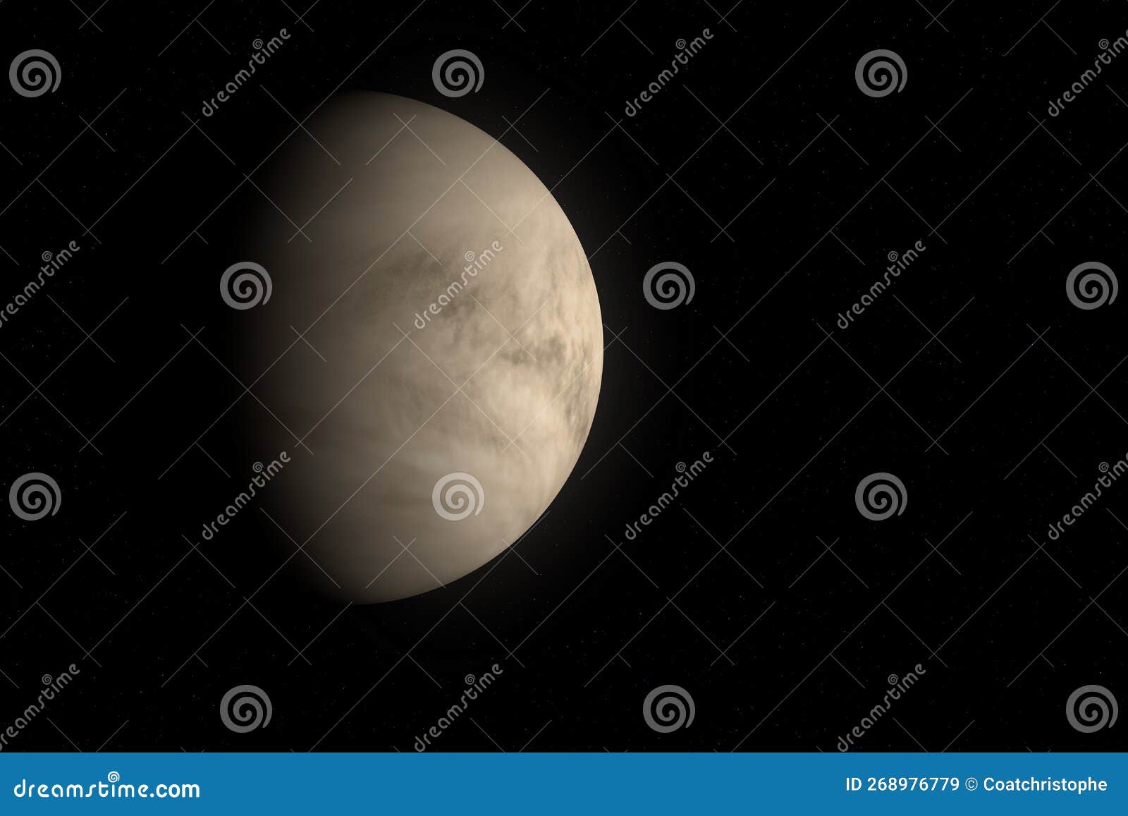 Planet Venus - Solar System Stock Illustration - Illustration of ...