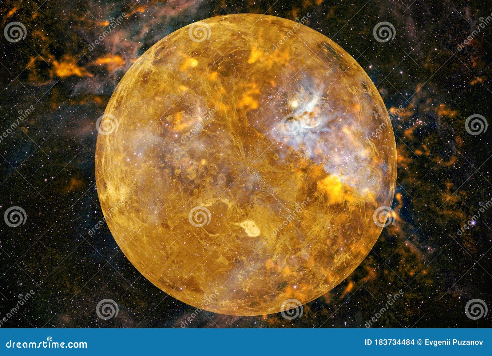 Planet Venus. Solar System. Elements of this Image Furnished by NASA ...
