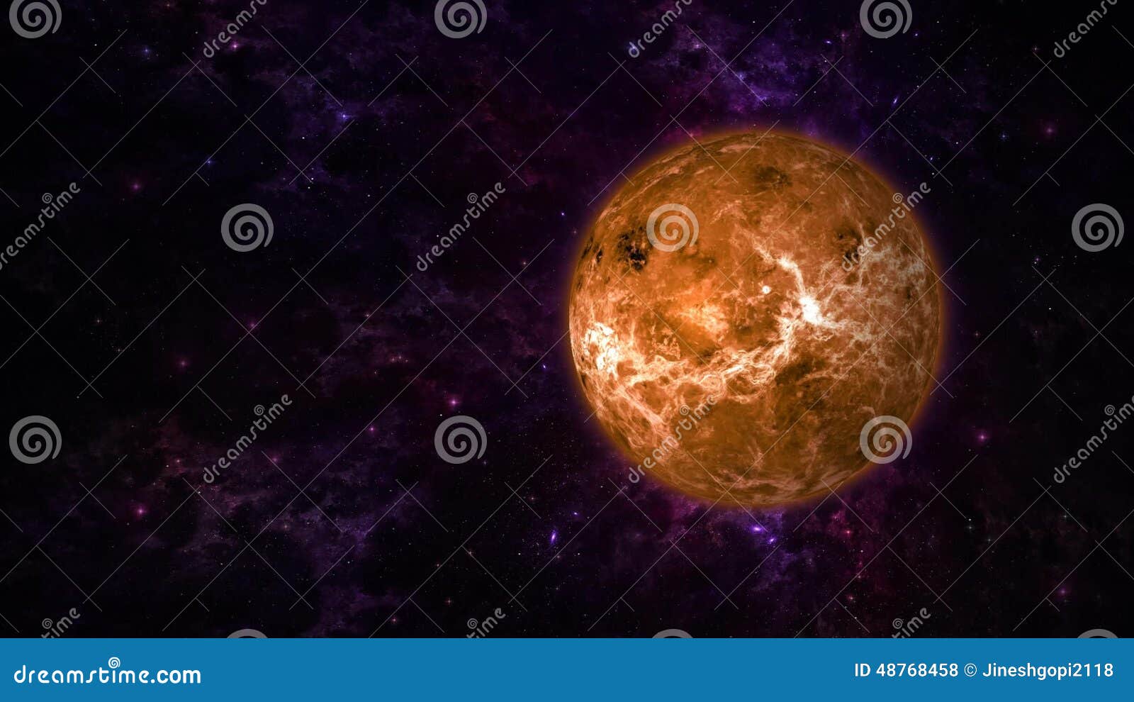 Planet Venus From Space