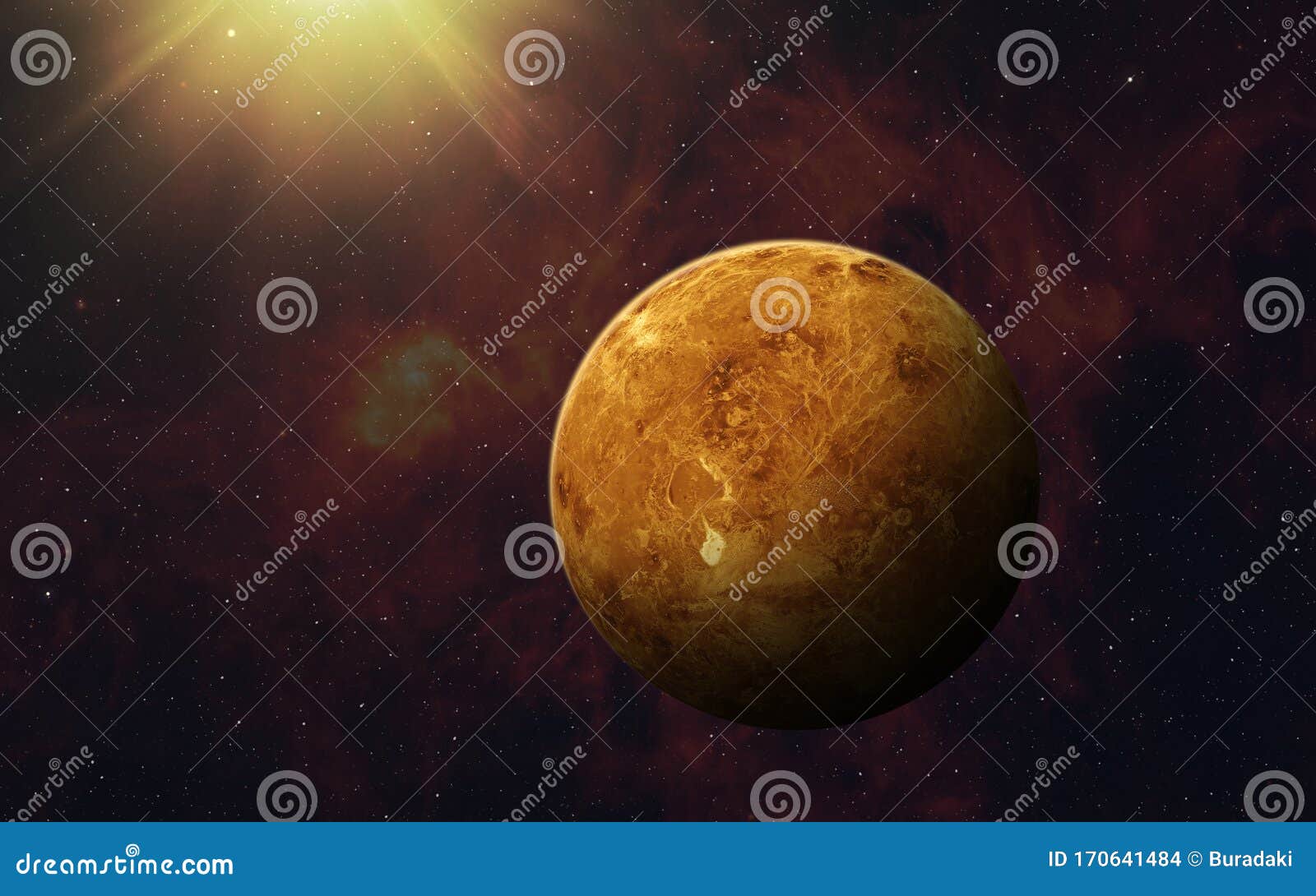 Planet Venus stock photo. Image of solar, mainland, satellite - 170641484