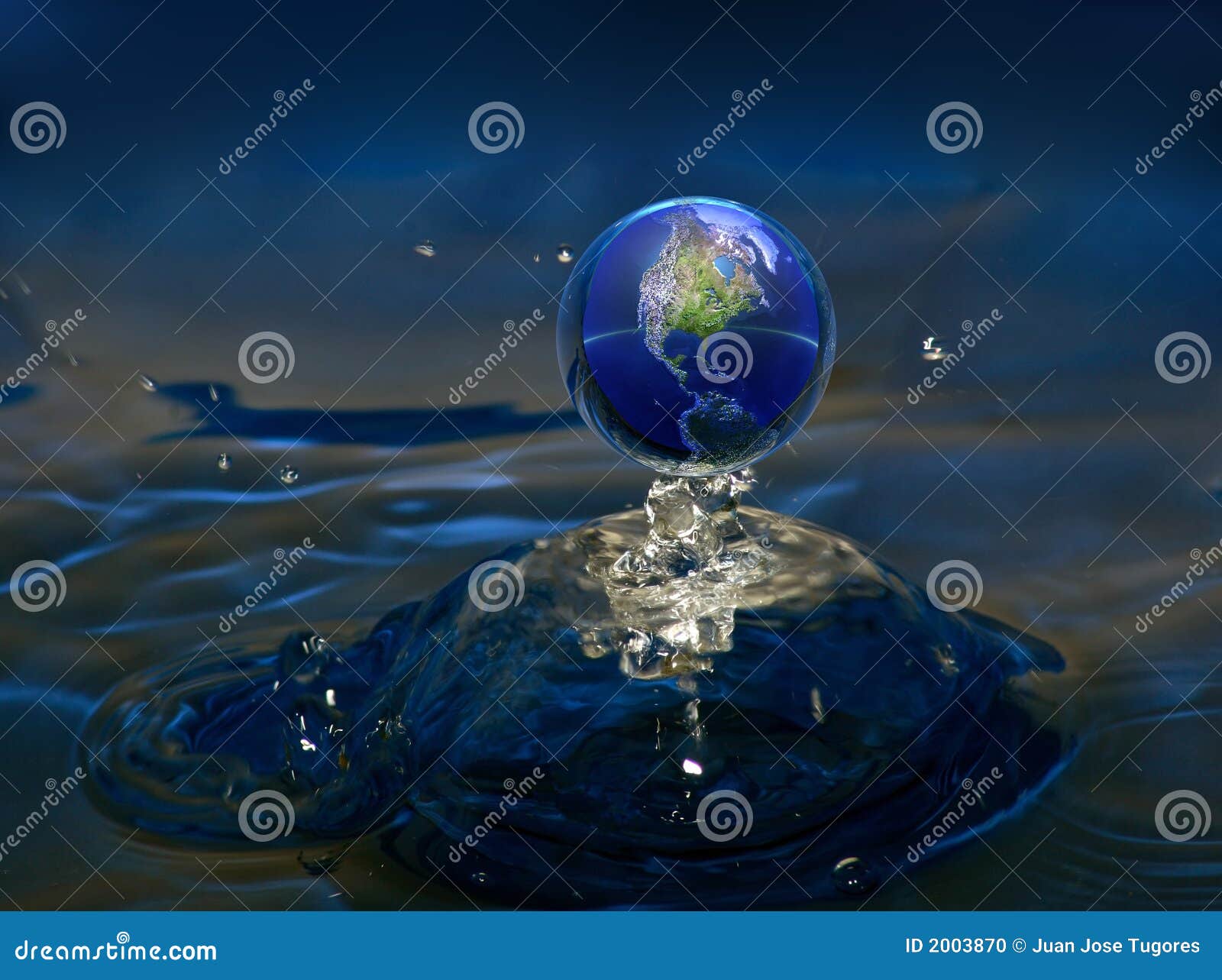 Planet water stock photo. Image of satelite, reflex, reflections - 2003870