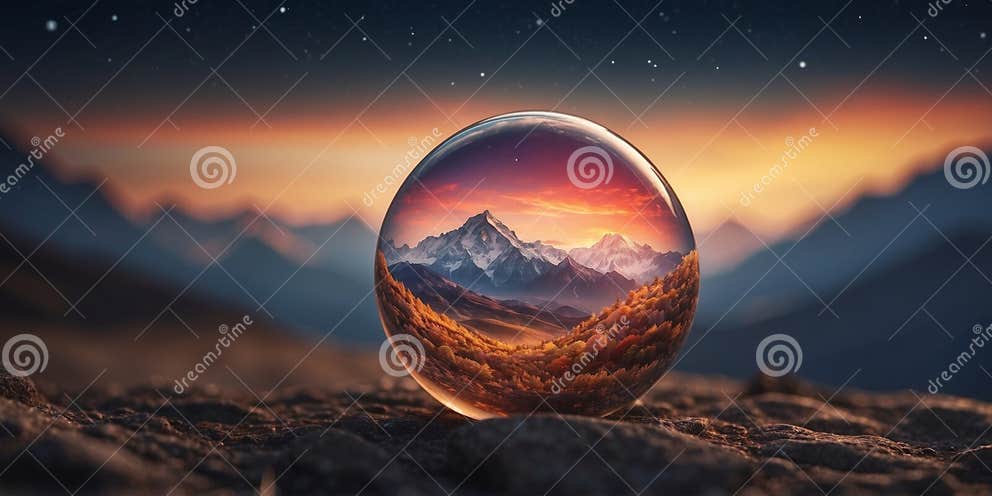 A Planet Where the Mountains are Alive and Shift with the Wind. Stock ...