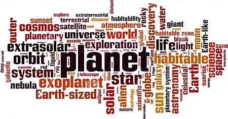 Planet word cloud stock vector. Illustration of space - 170915071