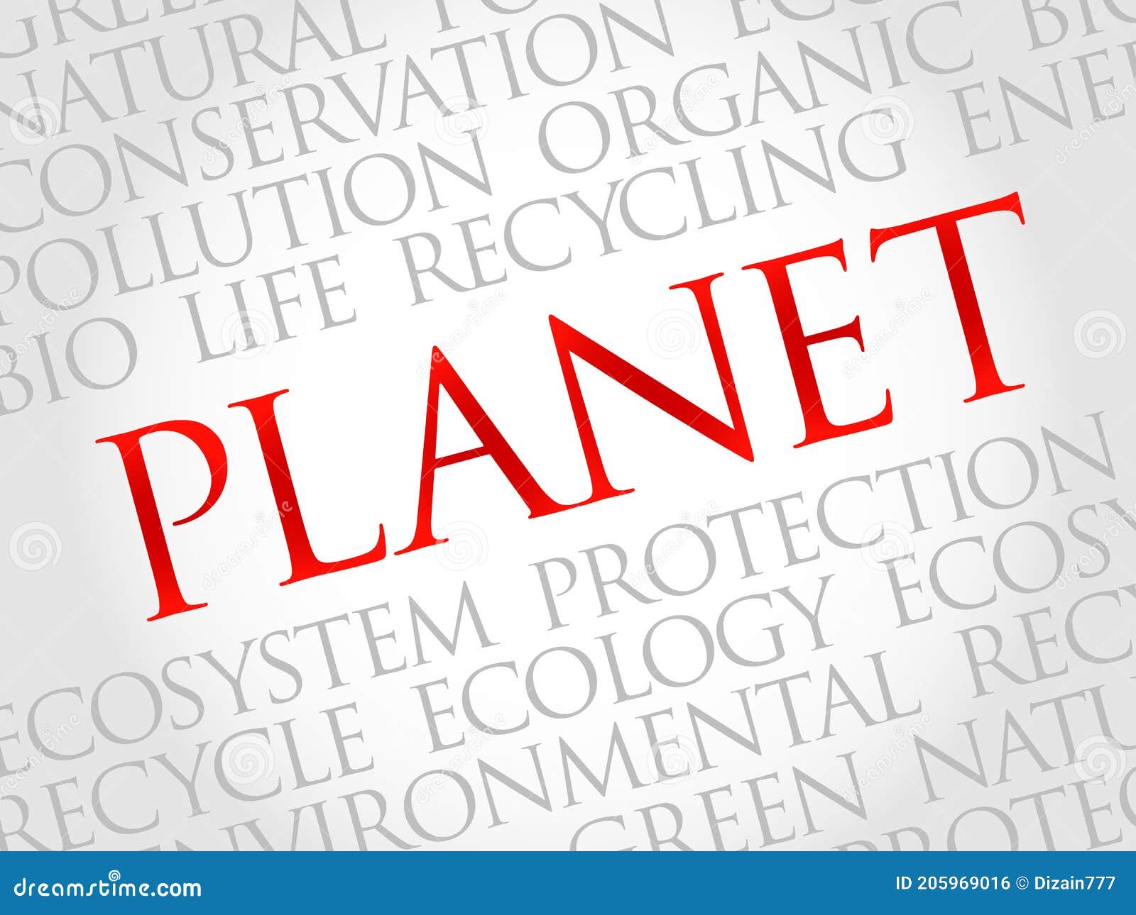 Planet word cloud stock illustration. Illustration of natural - 205969016