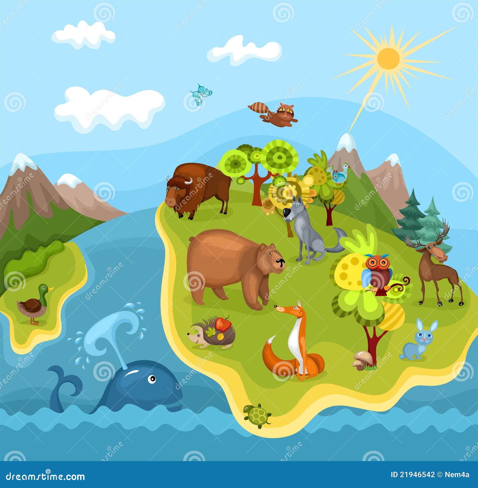 Planeta Animal Ilustrações, Vetores E Clipart De Stock – (4,553 Stock ...