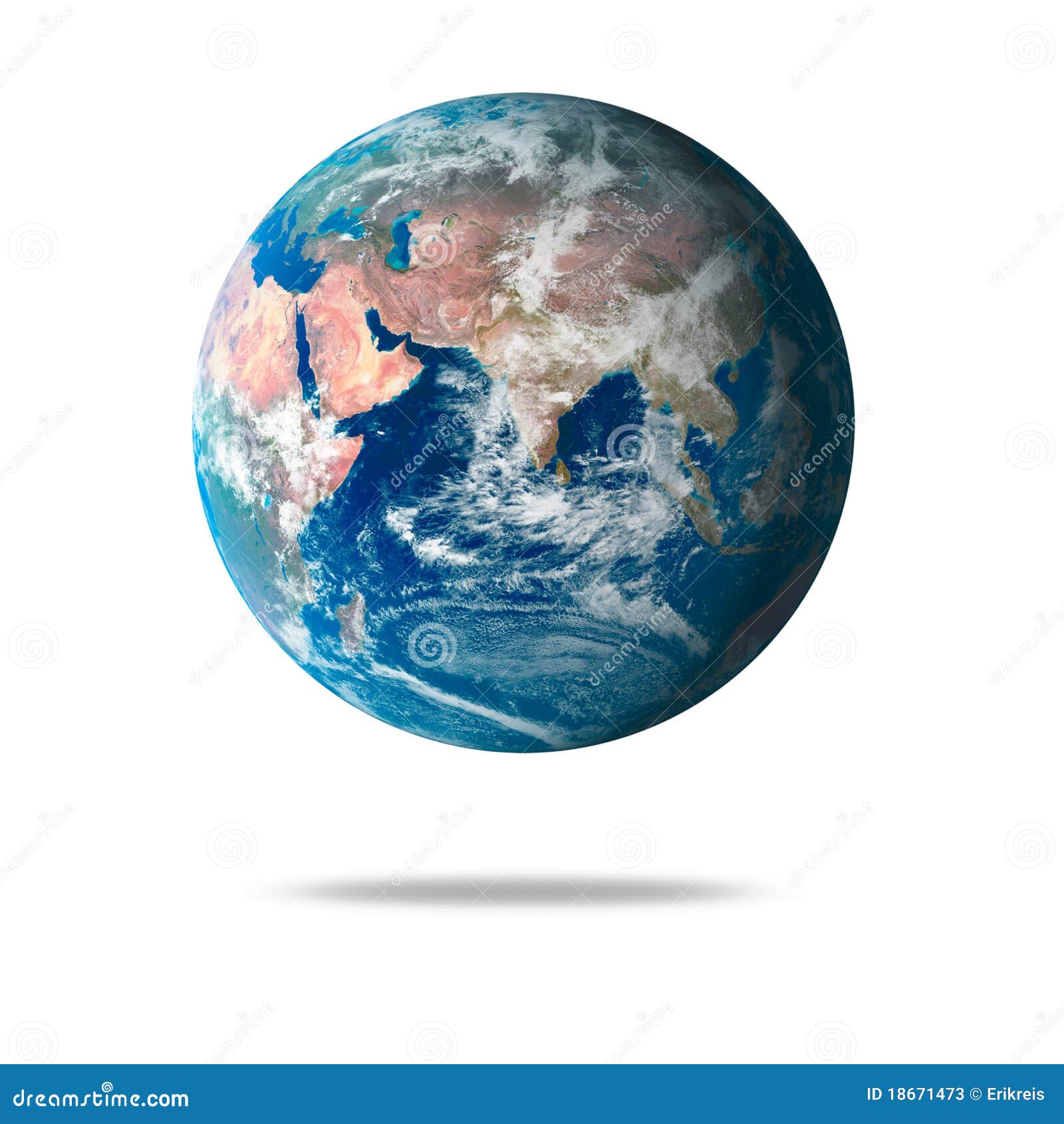 Planeta azul stock de ilustración. Ilustración de blanco - 18671473