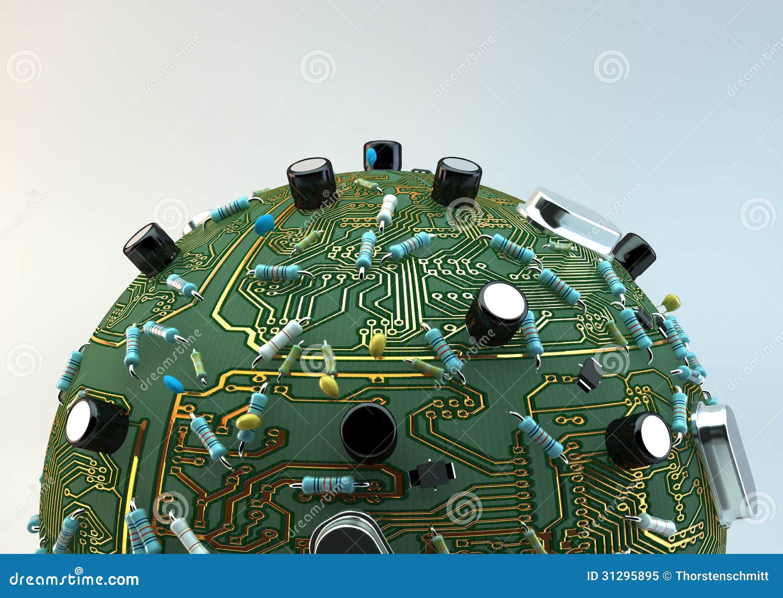 Planeta del ordenador stock de ilustración. Ilustración de fondo - 31295895