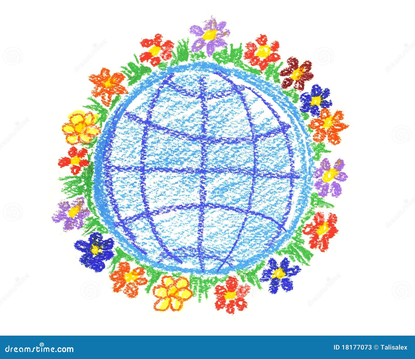 Planeta feliz stock de ilustración. Ilustración de azul - 18177073