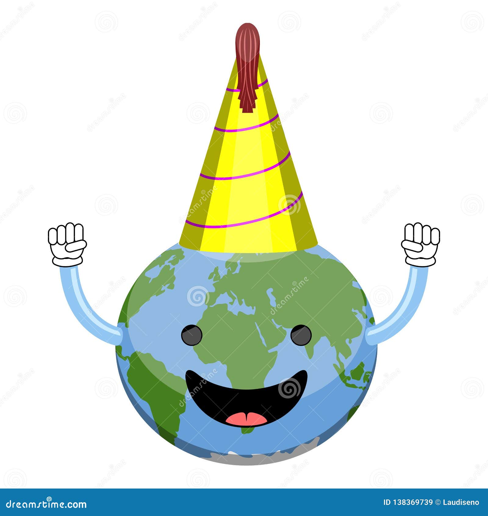 Planeta feliz de la tierra ilustración del vector. Ilustración de ...