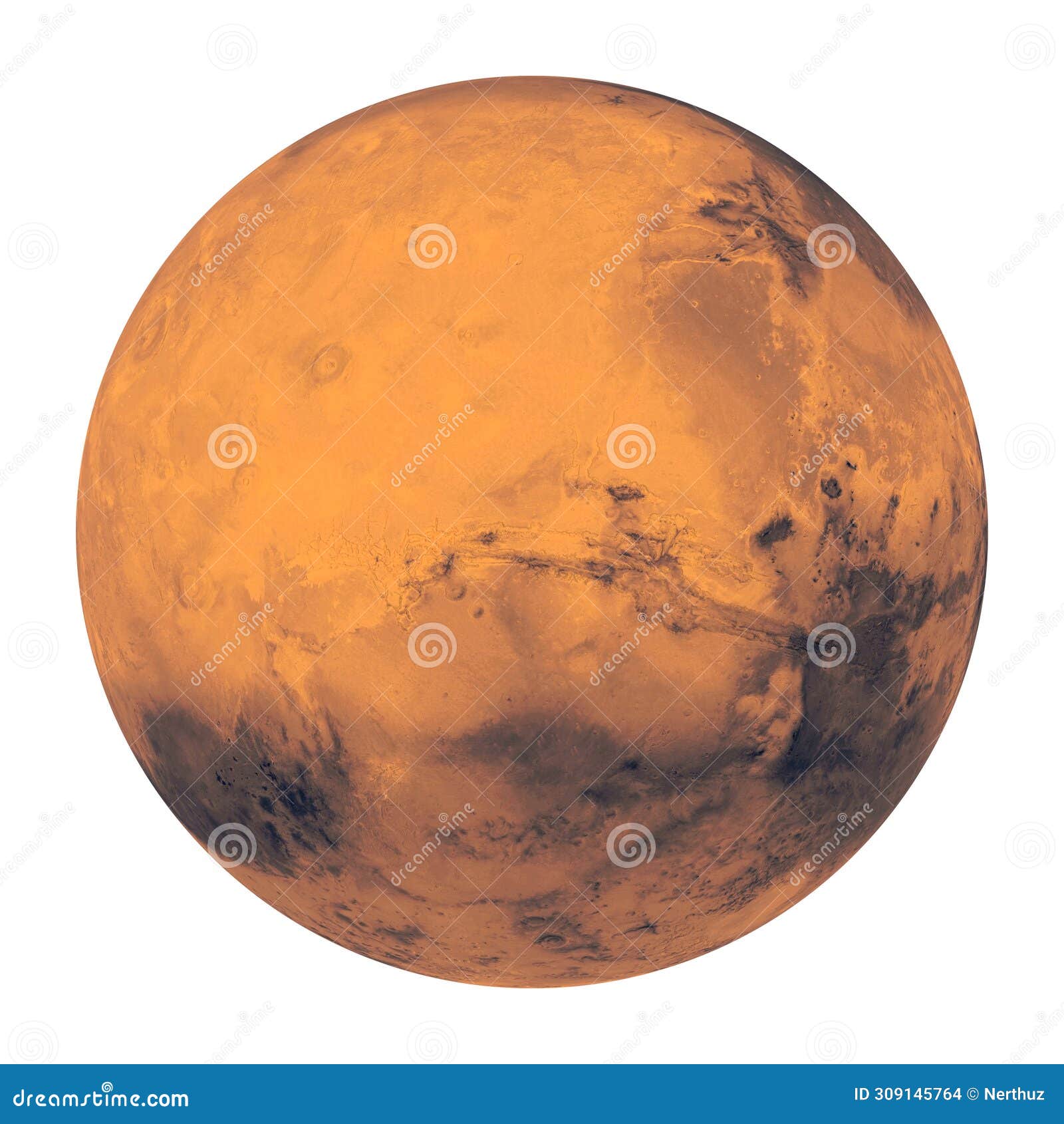 Planeta marciano aislado stock de ilustración. Ilustración de cosmos ...