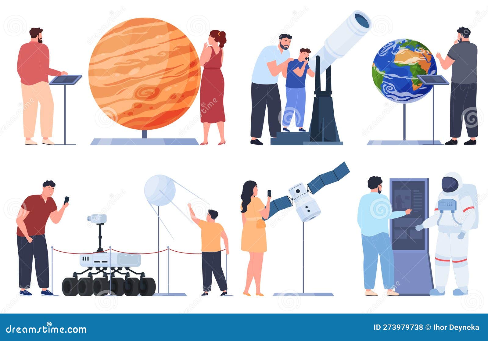 Planetarium. a Scientific Museum of Astronomical Devices, Space Objects ...