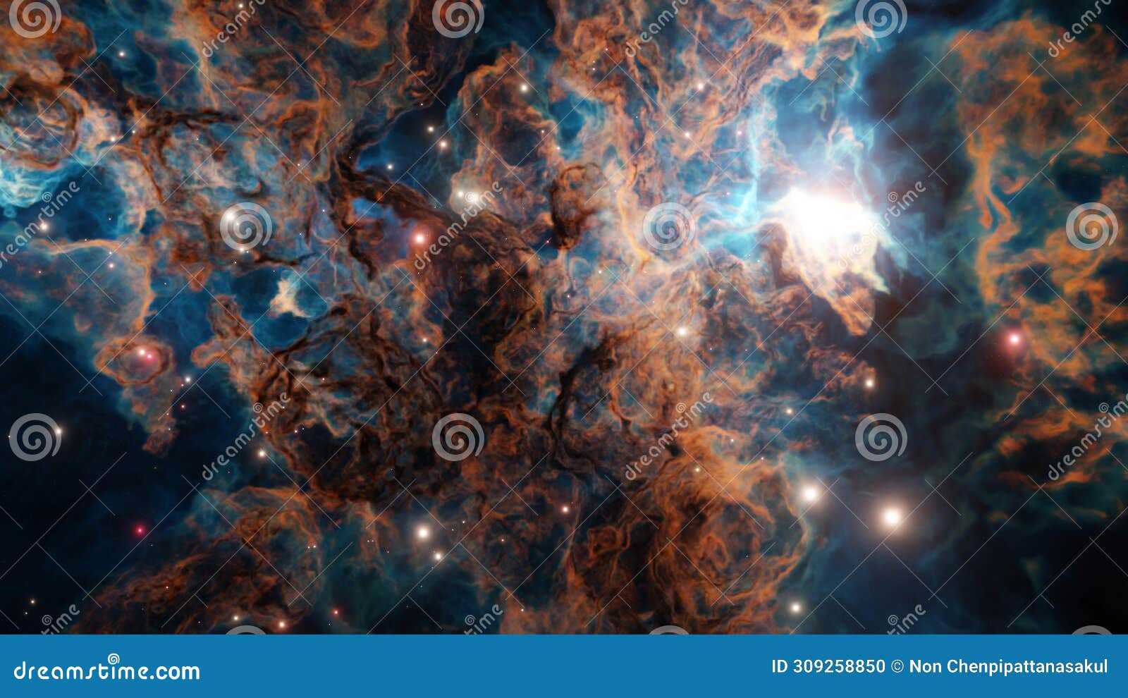 Planetary Nebula. Nebula in Outer Space, Galaxy. Neon. Beautiful Space ...