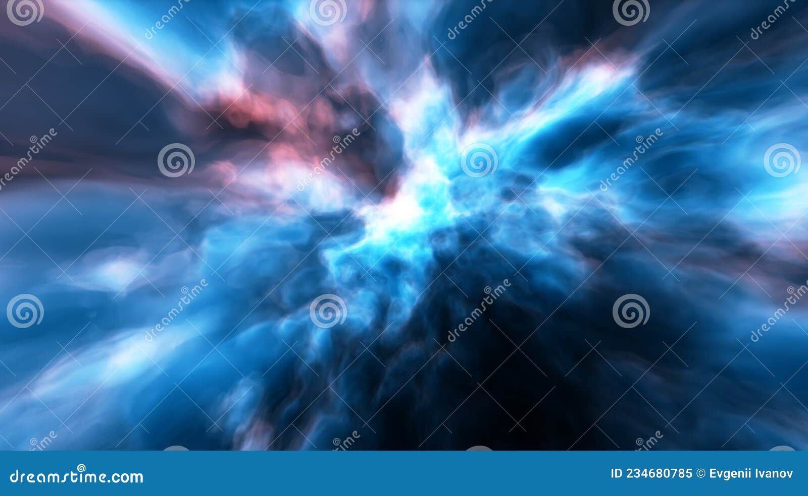 Planetary Nebula in Space. Cloud of Ionized Gas, Collapse of Star ...