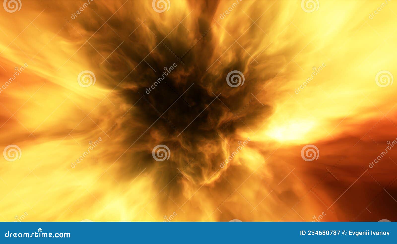 Planetary Nebula in Space. Cloud of Ionized Gas, Collapse of Star ...