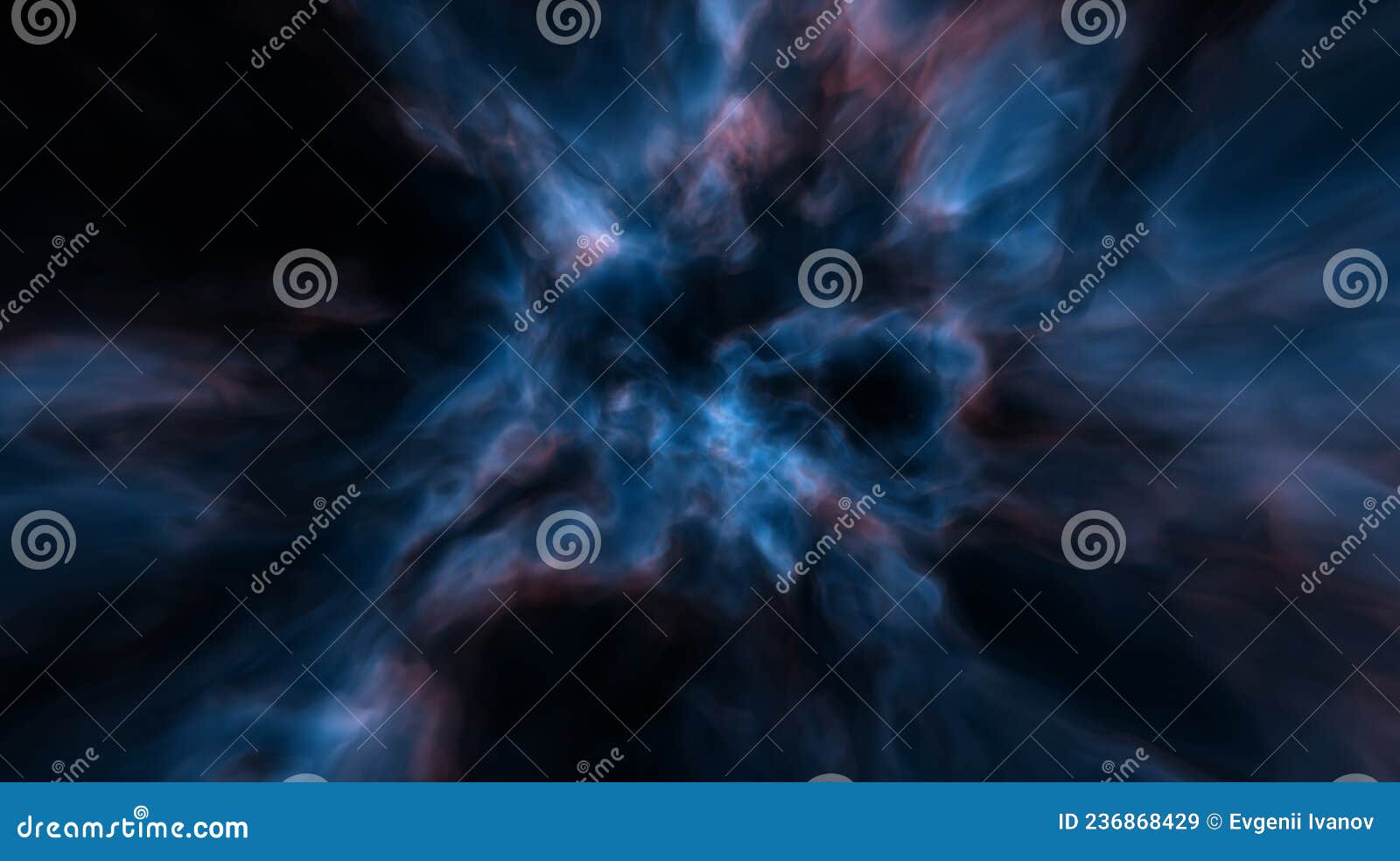 Planetary Nebula in Space. Cloud of Ionized Gas, Collapse of Star ...