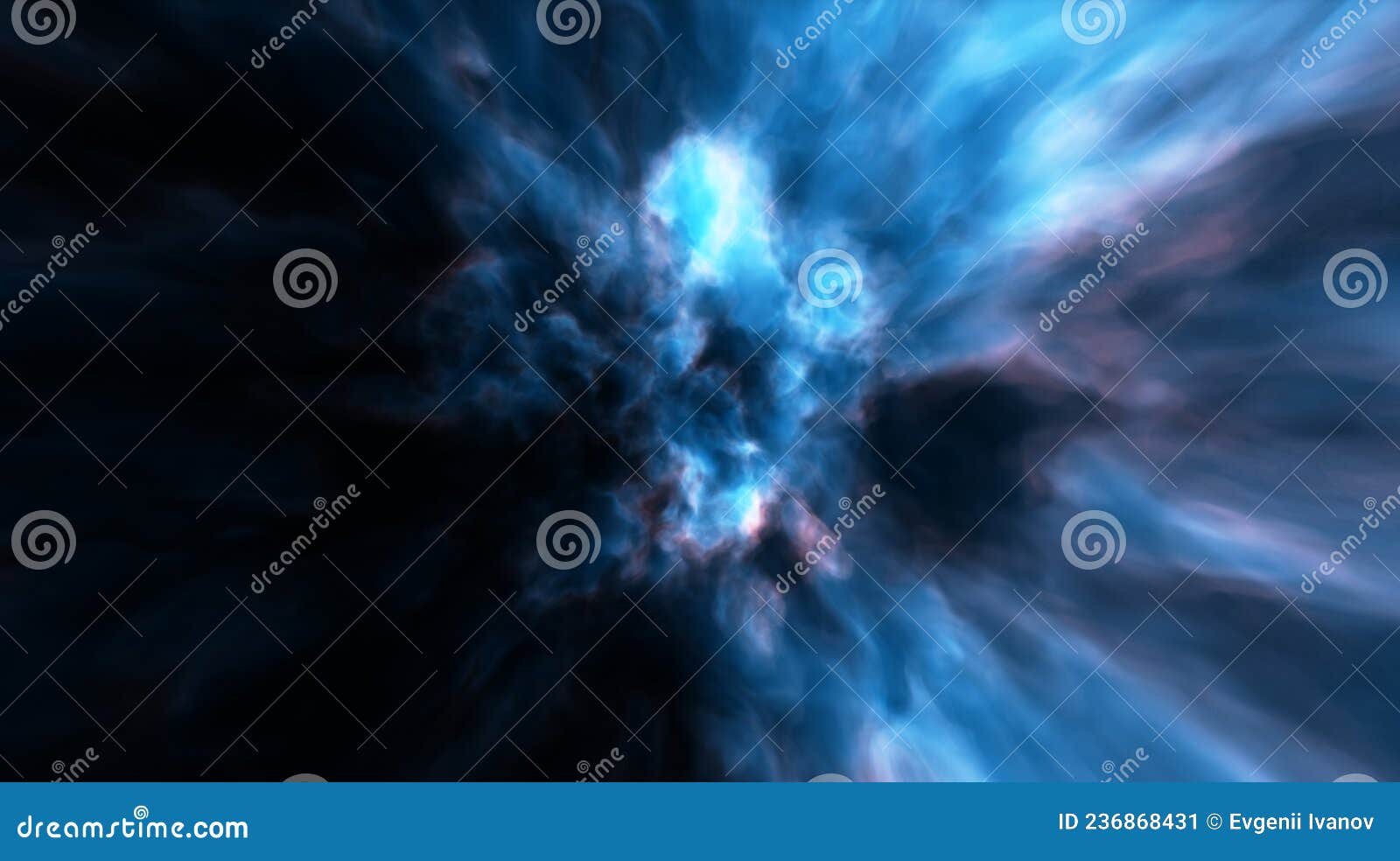 Planetary Nebula in Space. Cloud of Ionized Gas, Collapse of Star ...