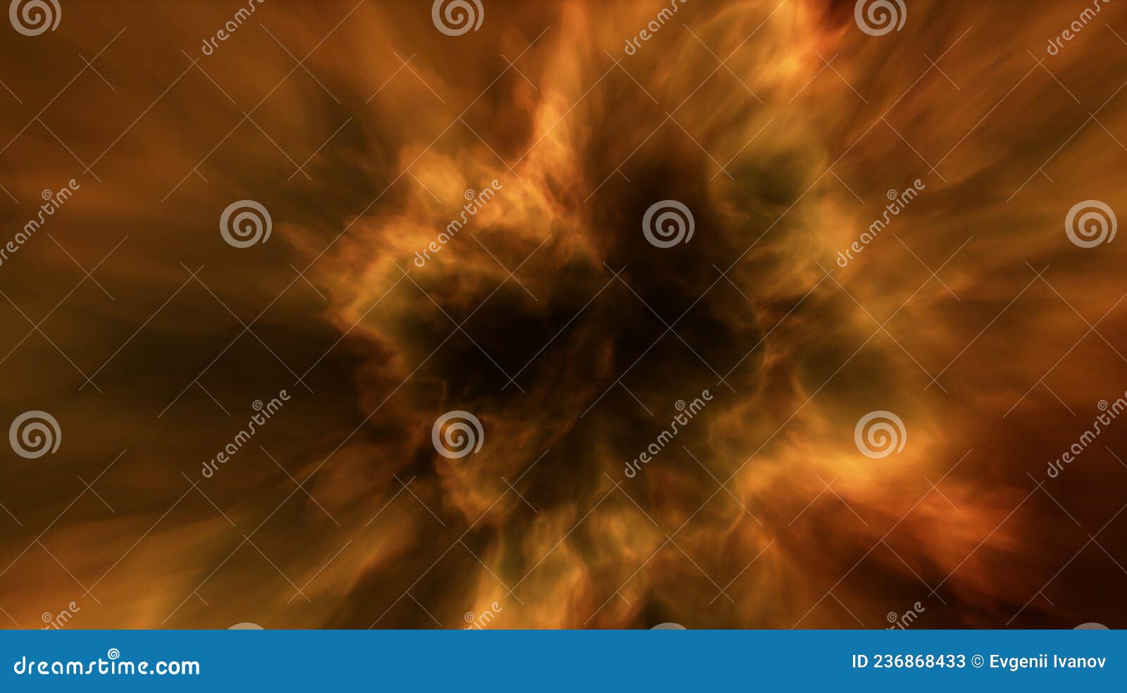 Planetary Nebula in Space. Cloud of Ionized Gas, Collapse of Star ...