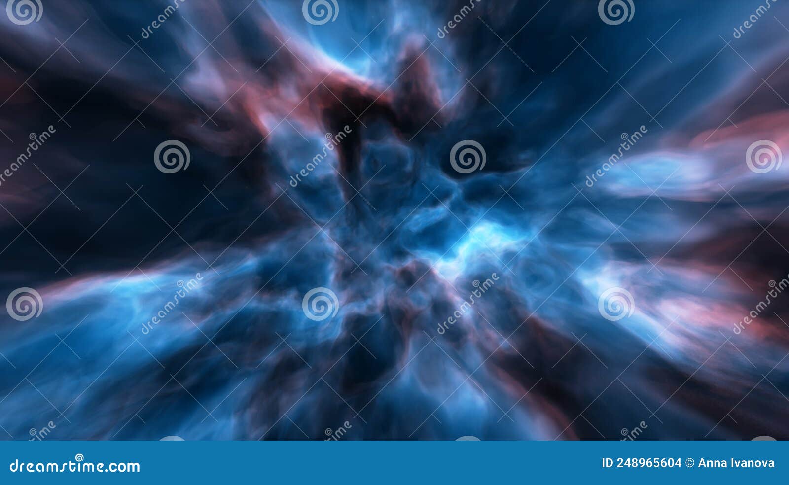 Gaseous Nebula Collapsing