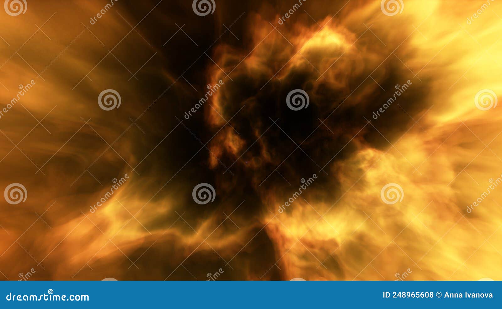 Planetary Nebula in Space. Cloud of Ionized Gas, Collapse of Star ...