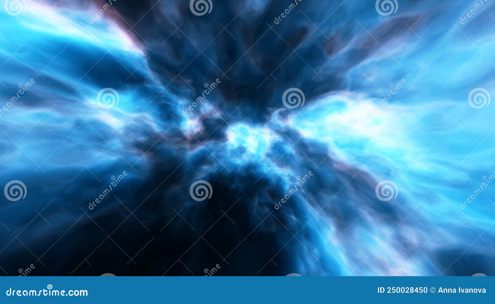 Planetary Nebula In Space. Cloud Of Ionized Gas, Collapse Of Star ...