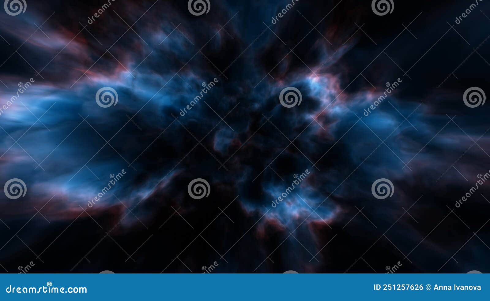 Planetary Nebula in Space. Cloud of Ionized Gas, Collapse of Star ...