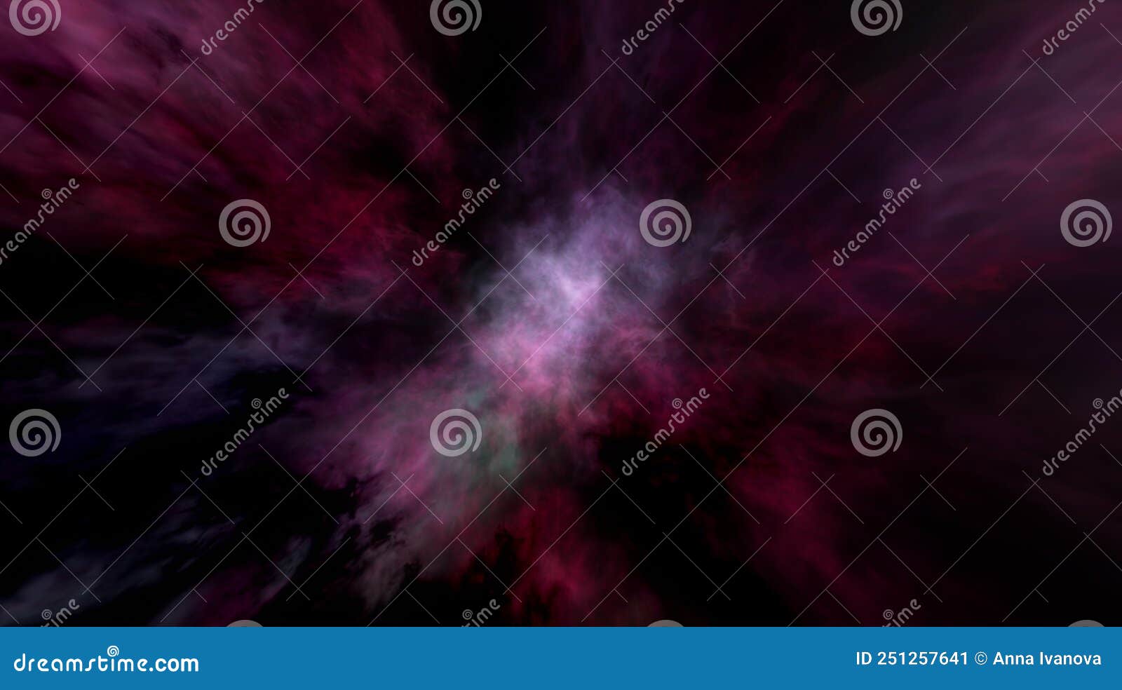 Planetary Nebula In Space. Cloud Of Ionized Gas, Collapse Of Star ...