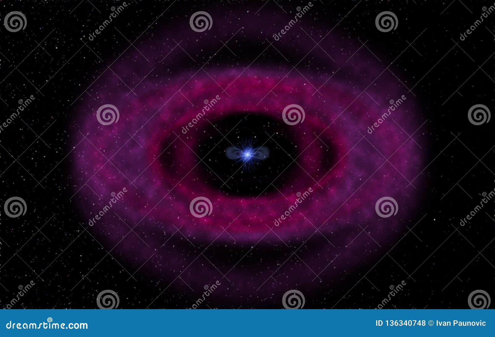 White Dwarf Core, Extinct Star Core Royalty-Free Cartoon ...