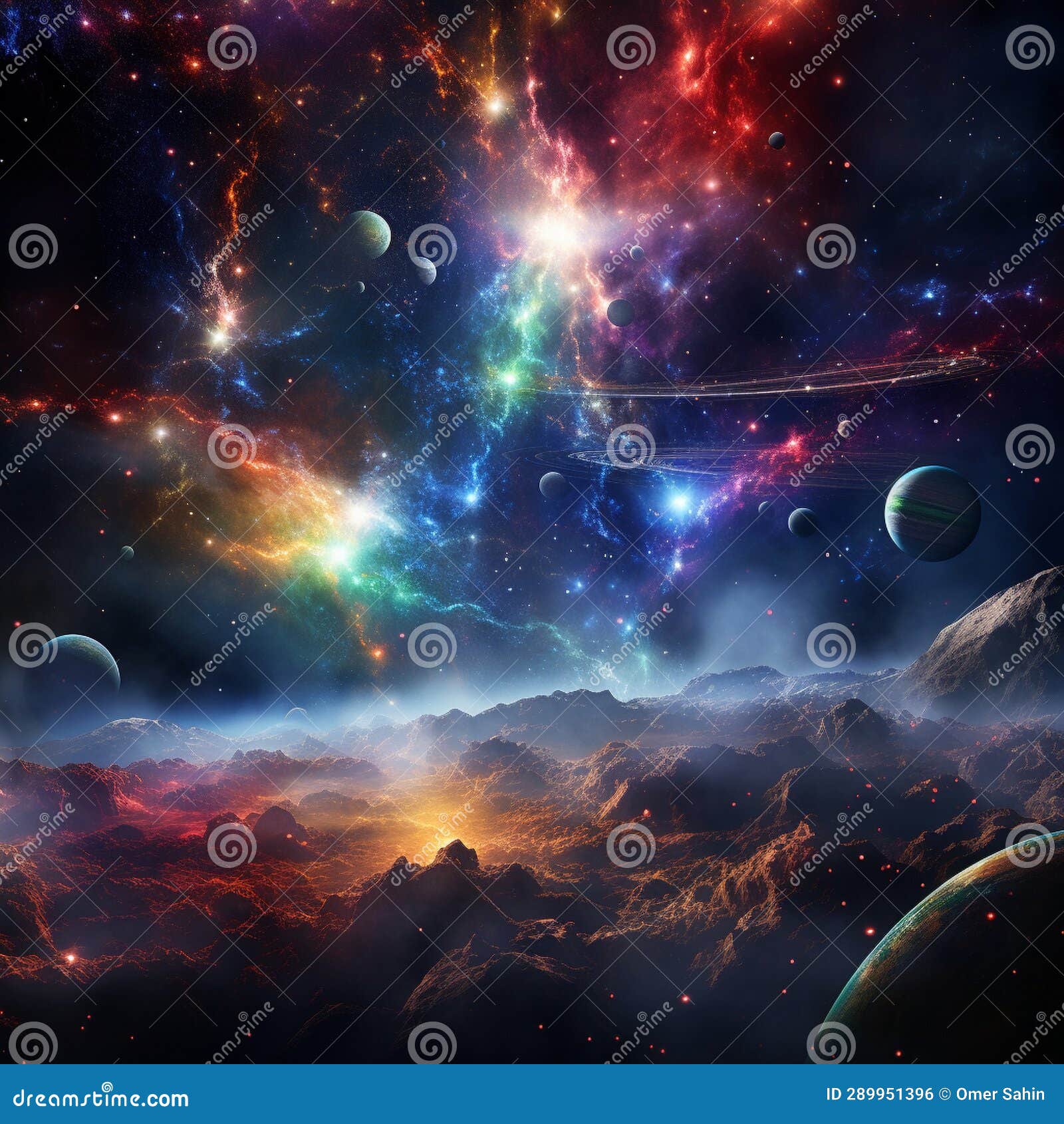 Planetary Parade stock photo. Image of scene, lineup - 289951396