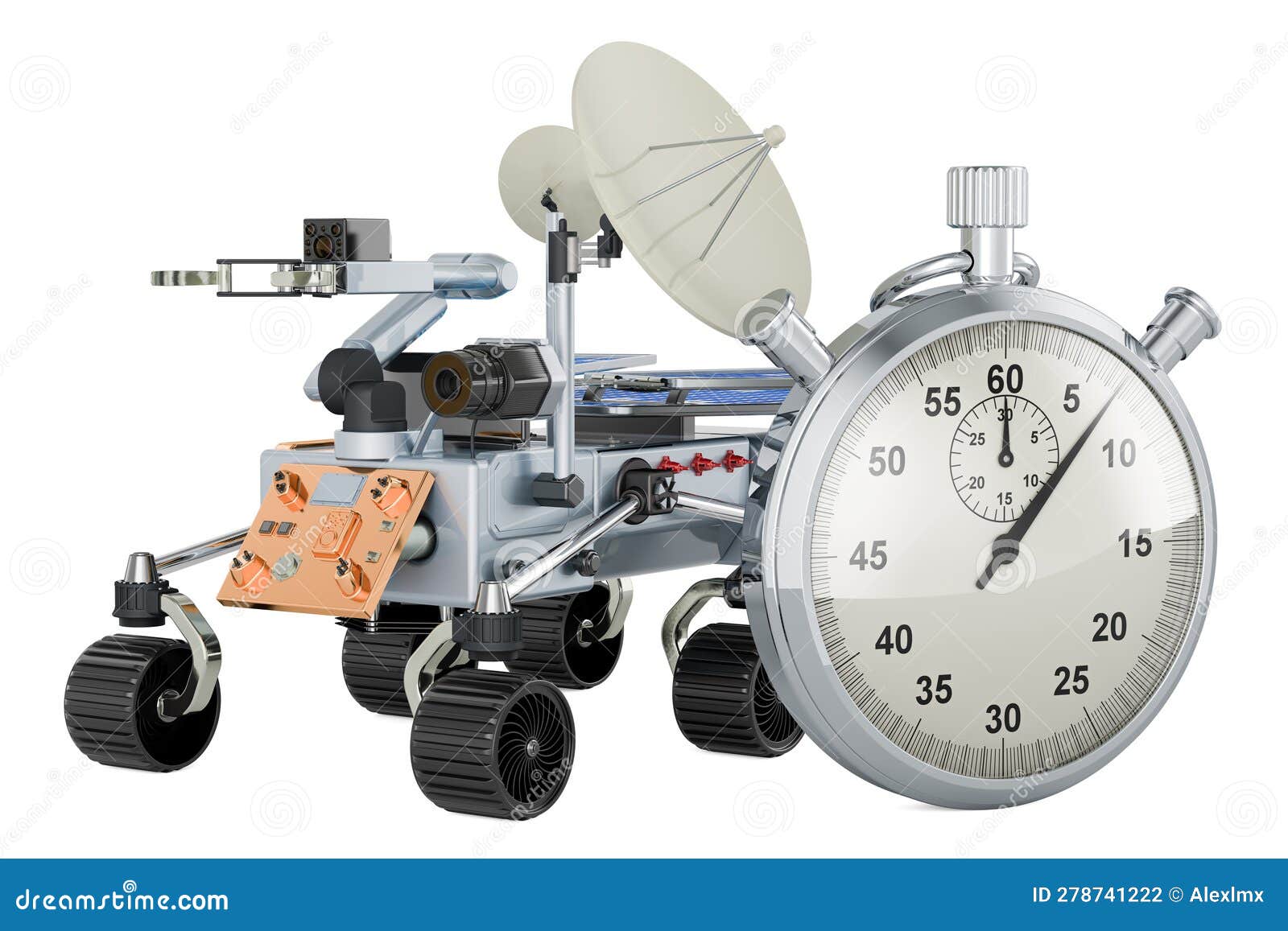 Planetary Rover Inside Cardboard Box, Delivery Concept, 3D Rendering ...