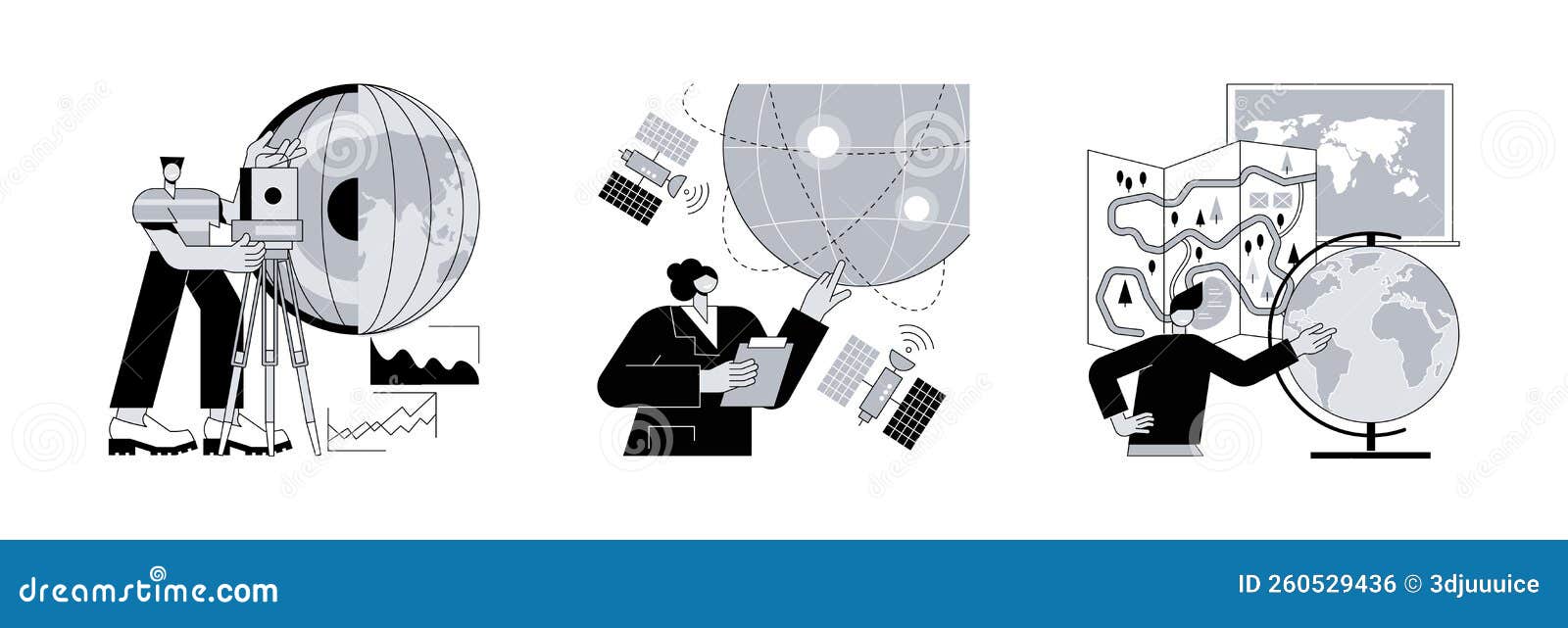 Planetary Science Abstract Concept Vector Illustrations. Stock Vector ...