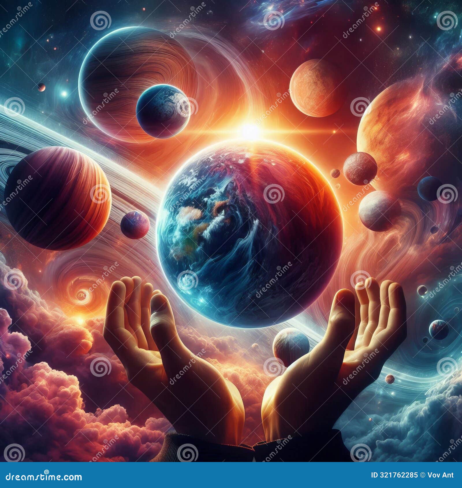 Planetary Space Space Occupied By Planets And Their Satellite Royalty ...