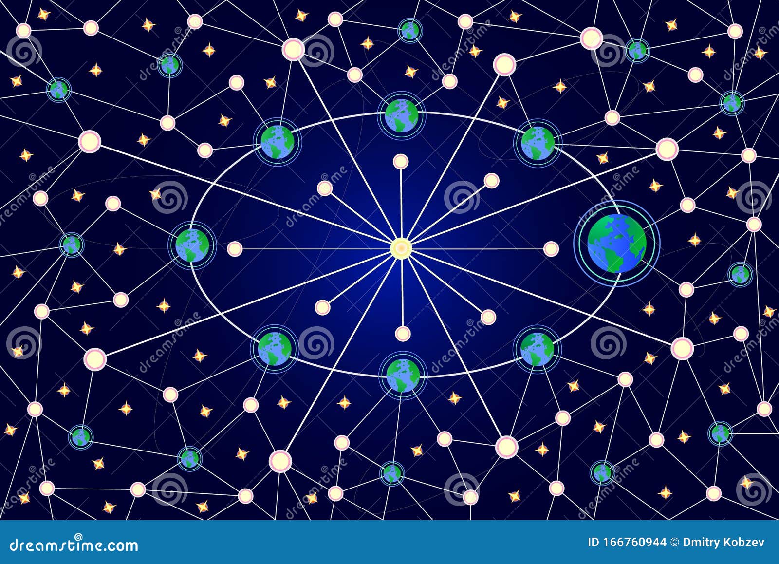 Planetary Trajectory of the Earth in the Scheme Stock Vector ...