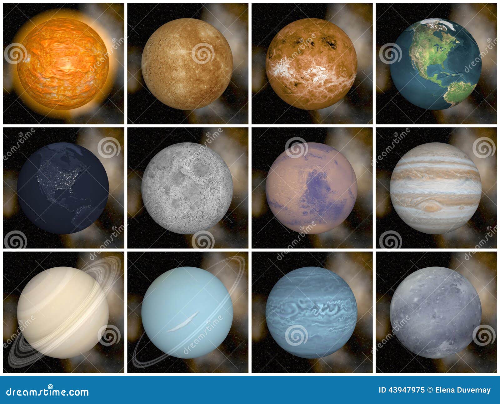 Planetas Do Sistema Solar - 3D Rendem Ilustração Stock - Ilustração de ... Planetas Do Sistema Solar - 3D Rendem Ilustração Stock - Ilustração de ...