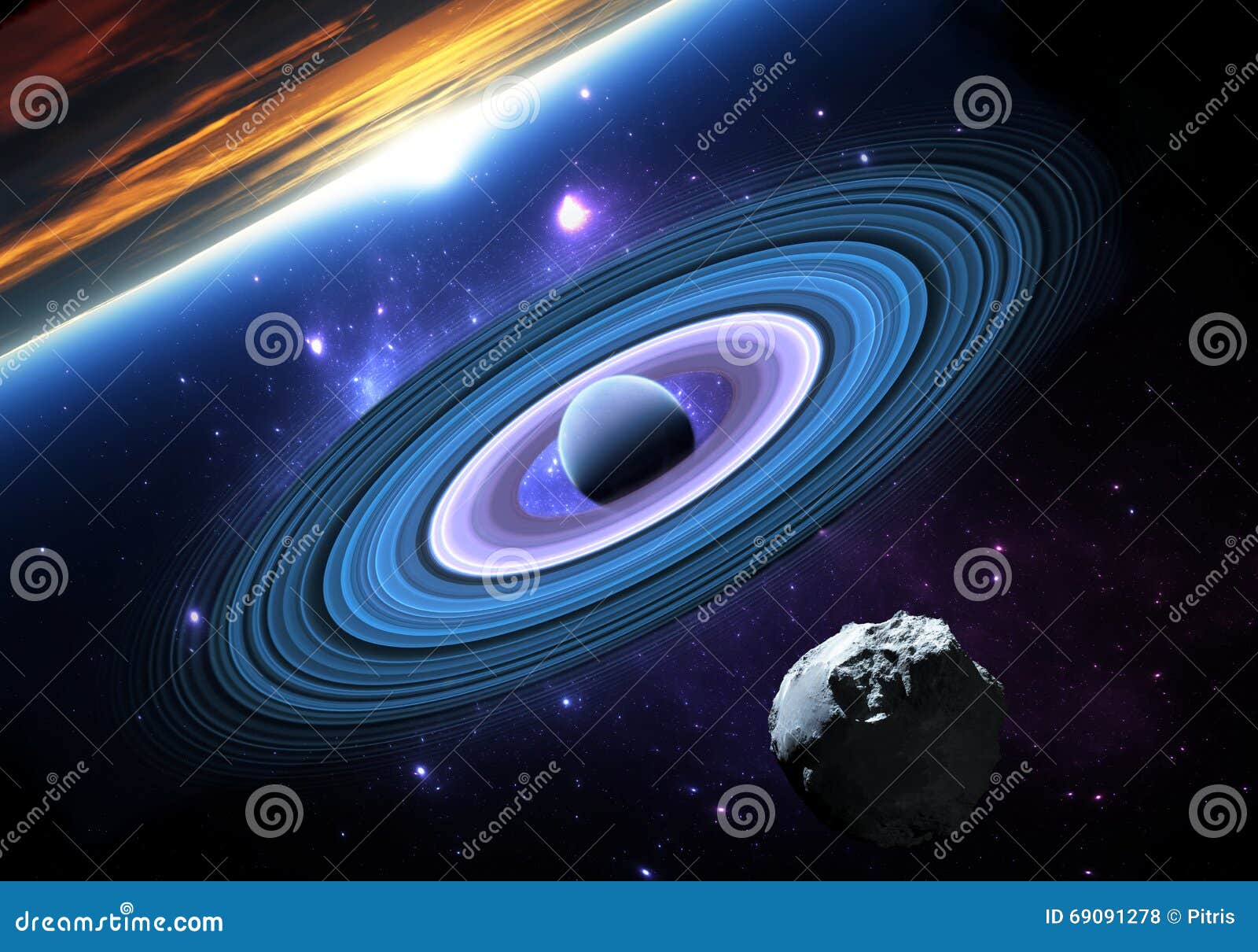 Planetas O Exoplanets Extrasolar Stock de ilustración - Ilustración de ...