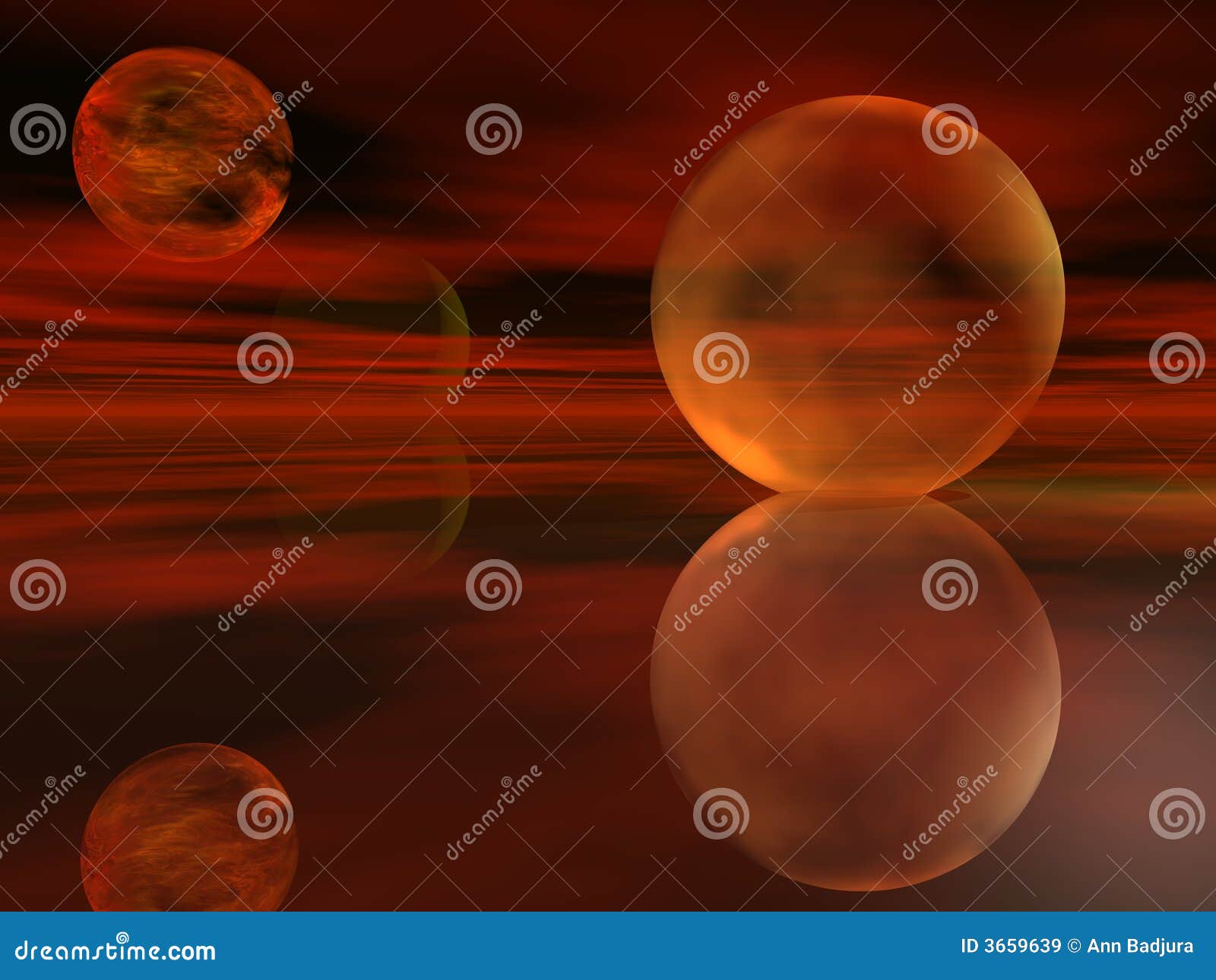 Planetas transparentes ilustração stock. Ilustração de planeta - 3659639