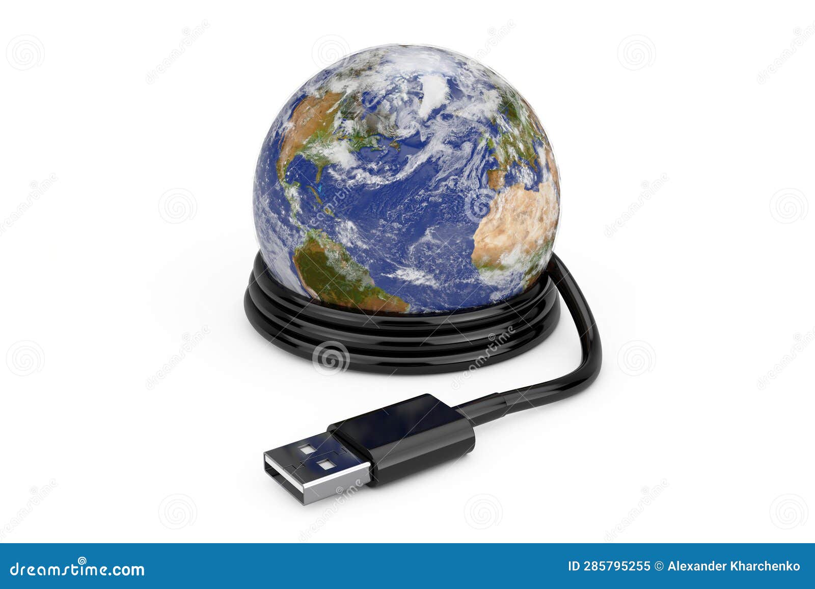 Planete Earth World Globe with USB Cable. Elements of this Image ...