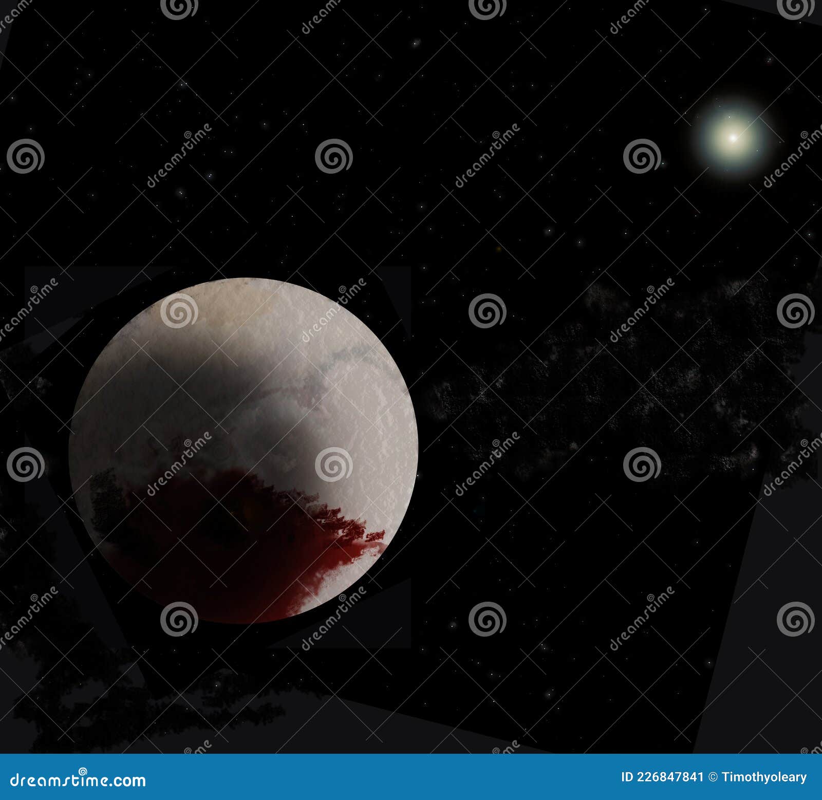 Planetoid Pluto at the the Far Reaches of the Solar System Stock ...