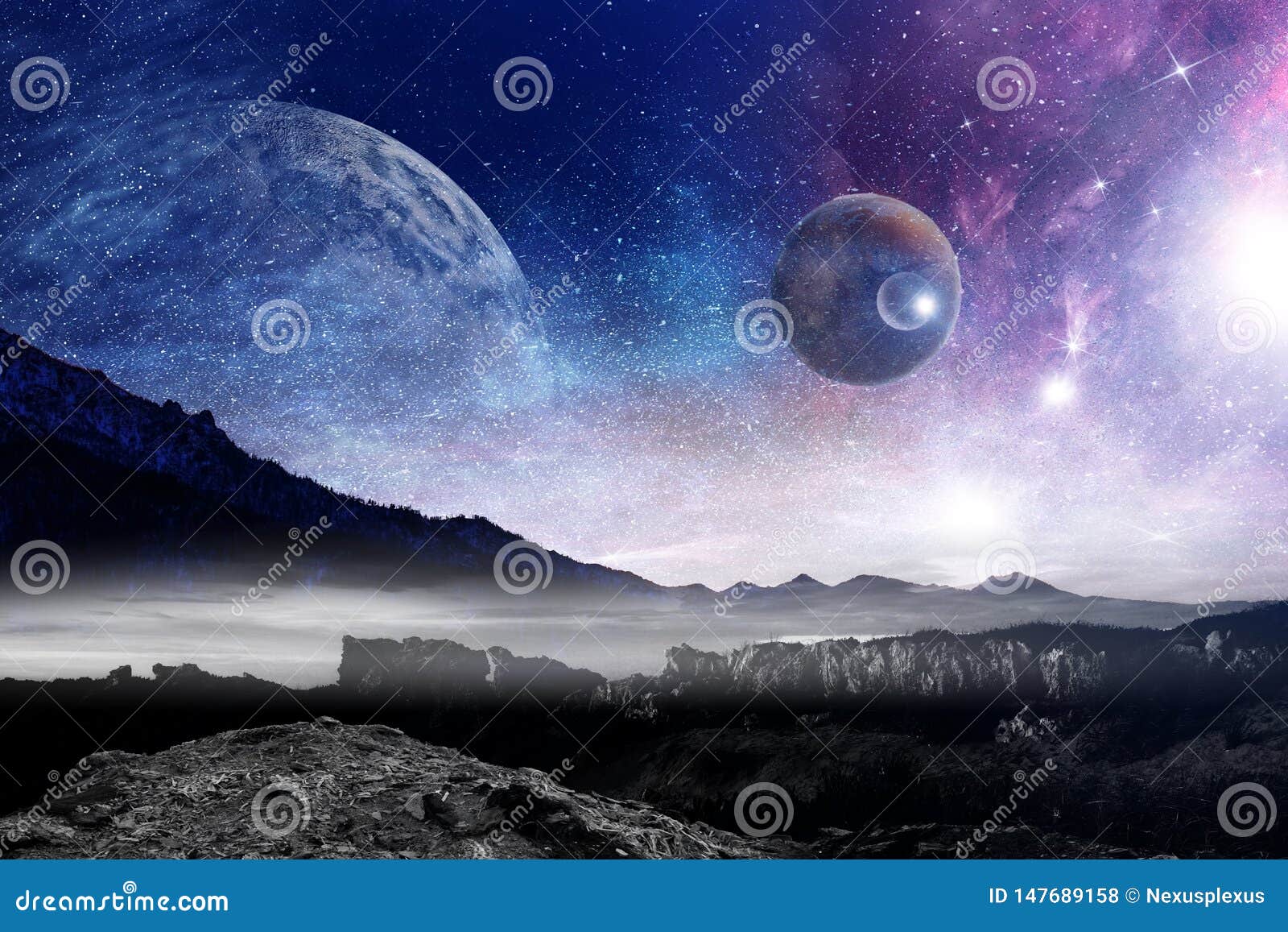 Fantasy Sky Planets