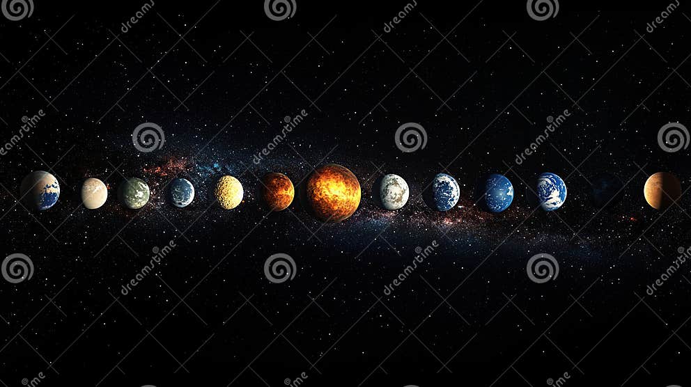 Planets Aligned, Galaxy Background, Space Exploration, Educational ...