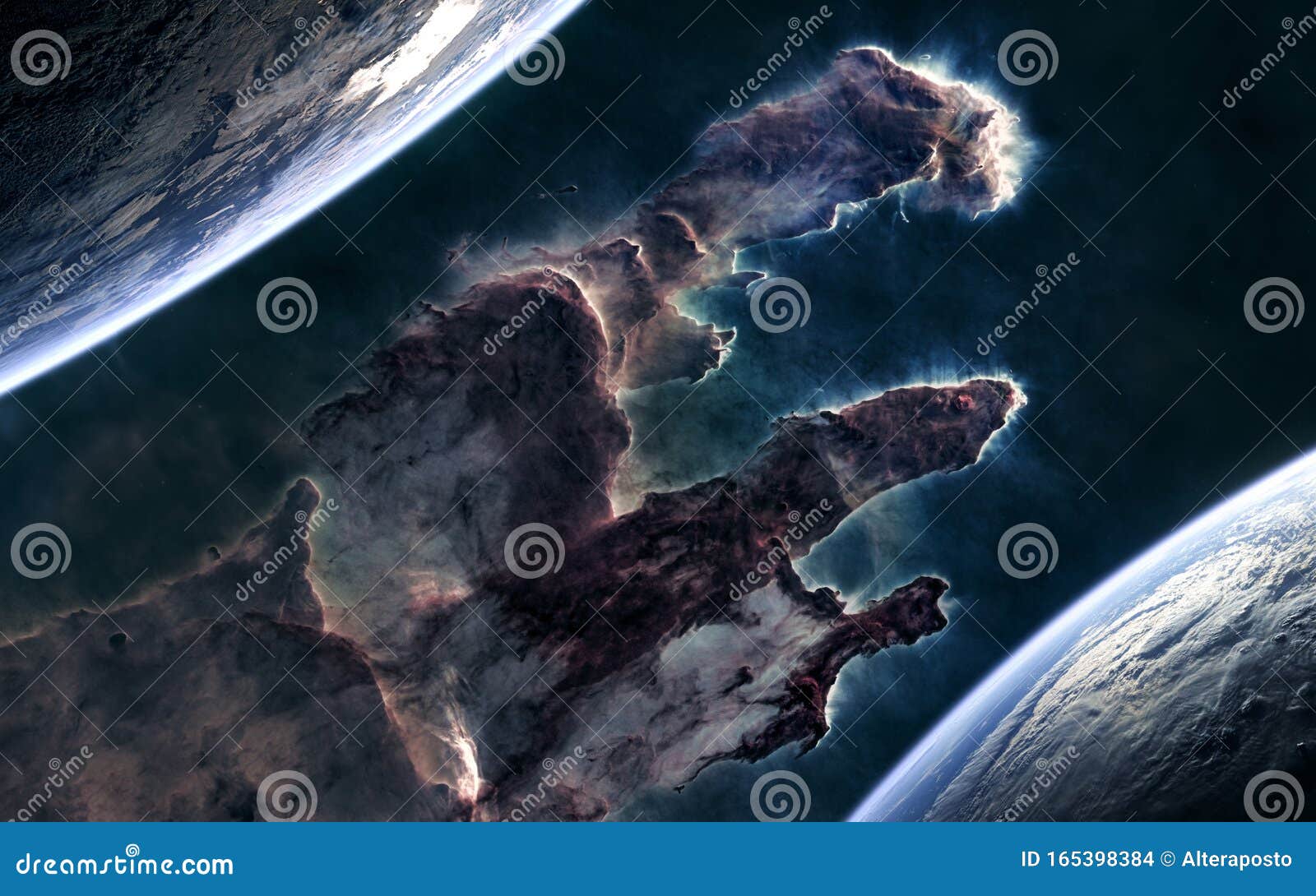 The Pillars Of Creation A Star Forming Region In M16 The Eagle Nebula ...