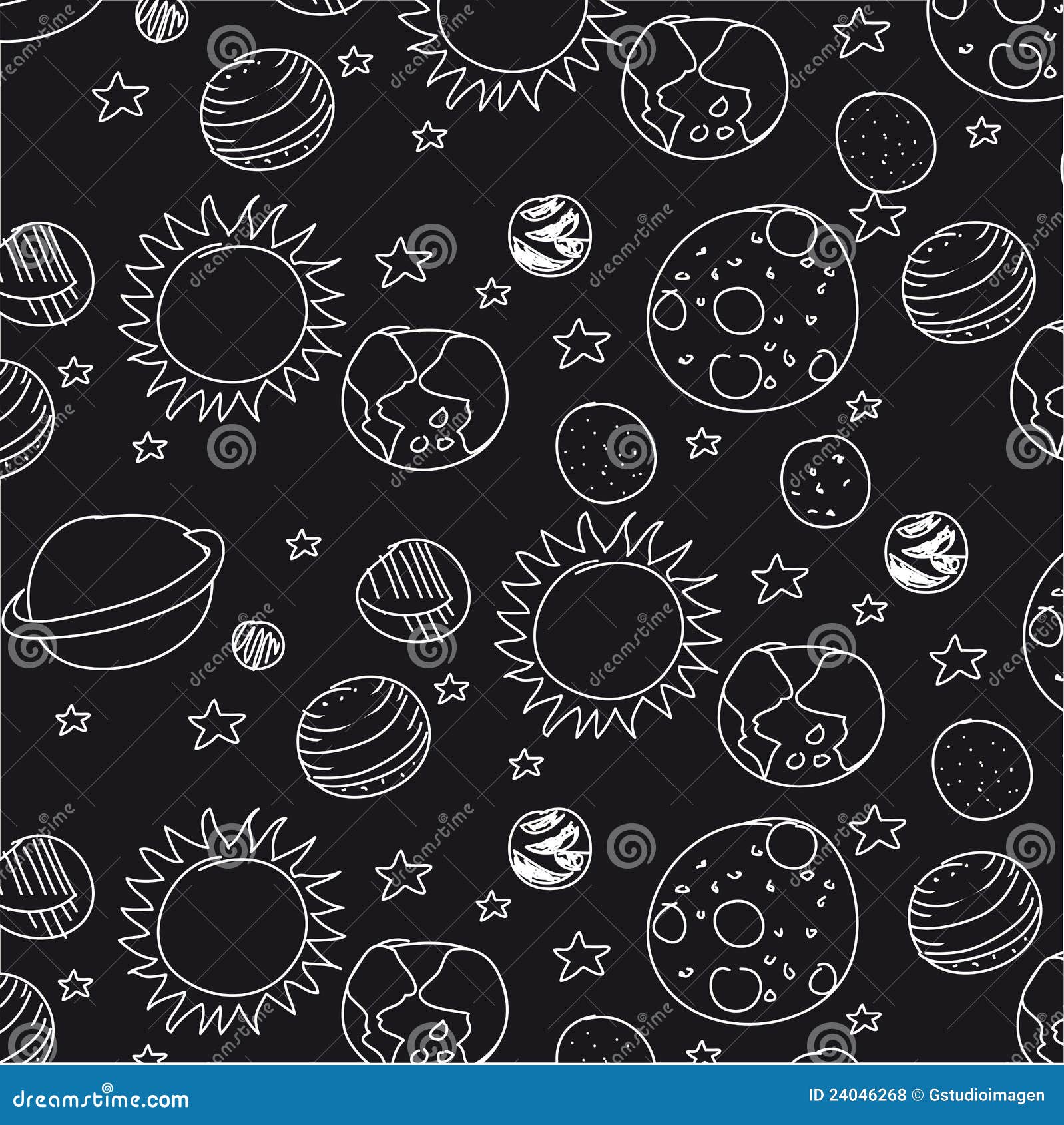 Planets Drawing Chart Clipart Design. Solar System Planetary Diagram ...