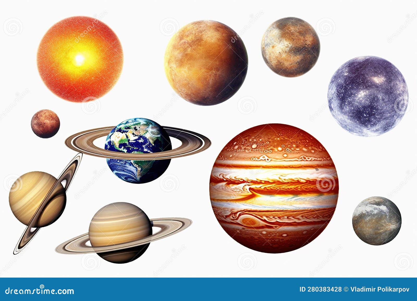 Planets Drawing Chart Clipart Design. Solar System Planetary Diagram ...