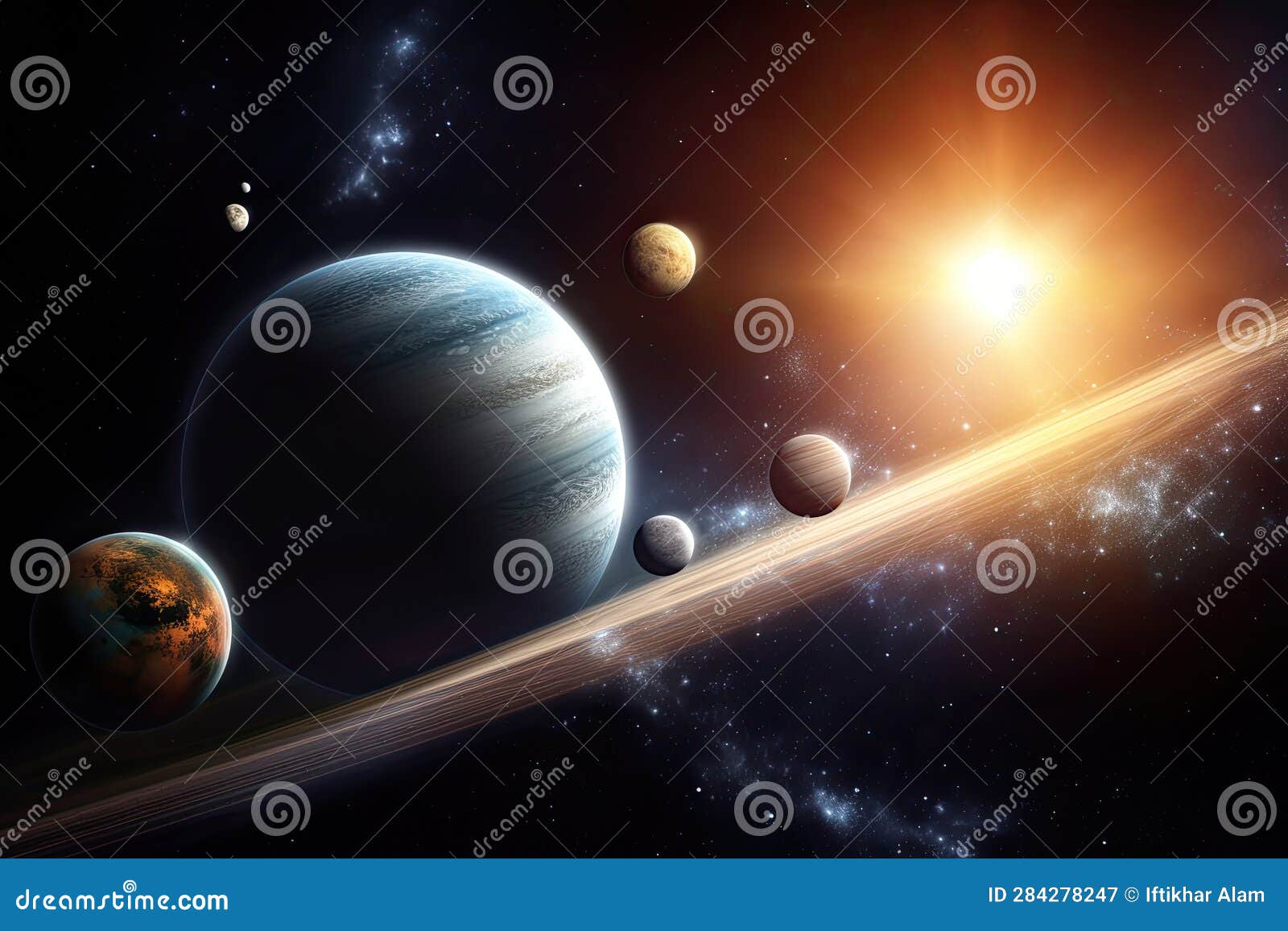 Planets And Galaxies In Space Showing The Beauty Of Space Exploration ...
