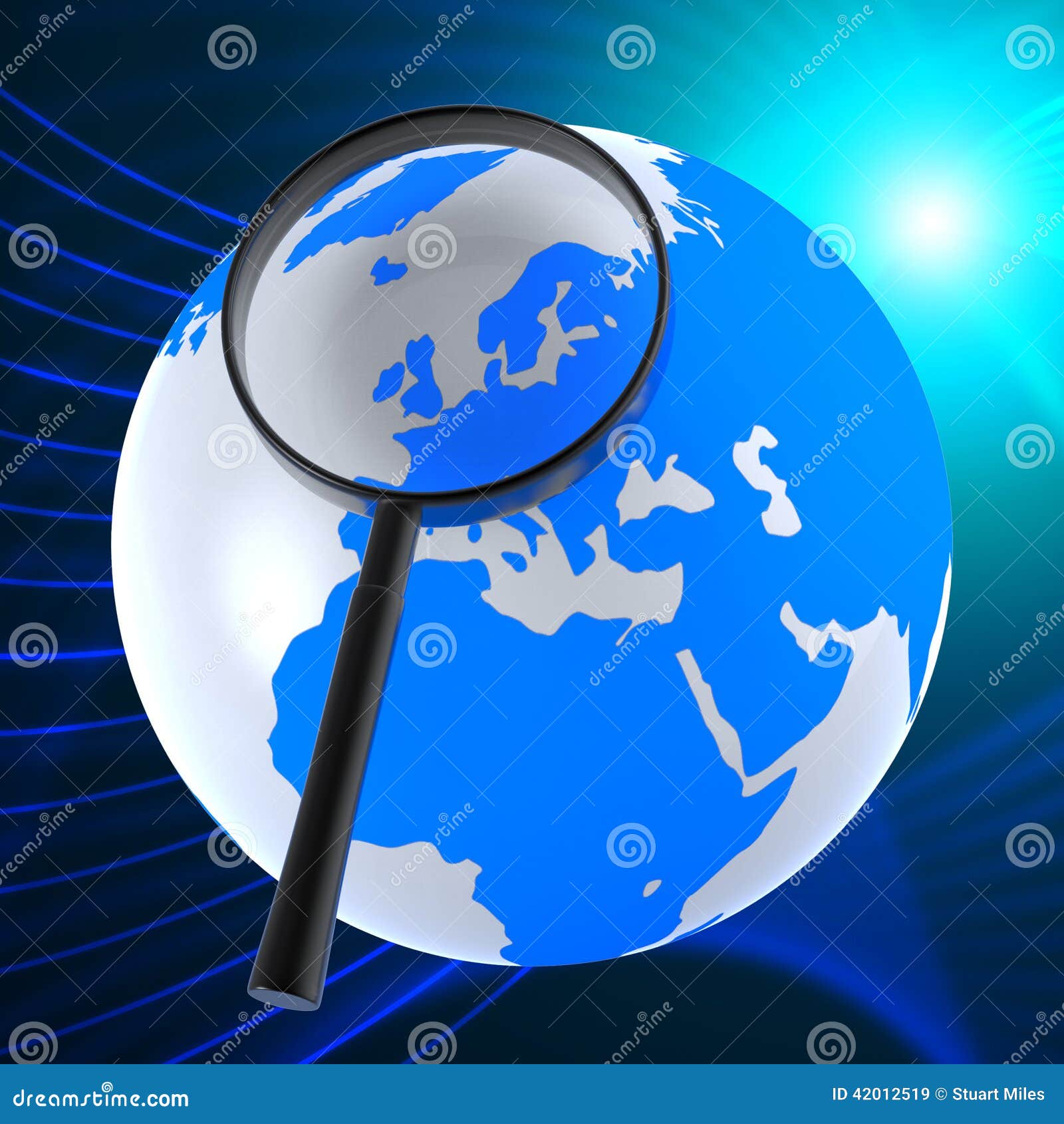 Planets Globe Indicates Solar System and Globalize Stock Illustration ...